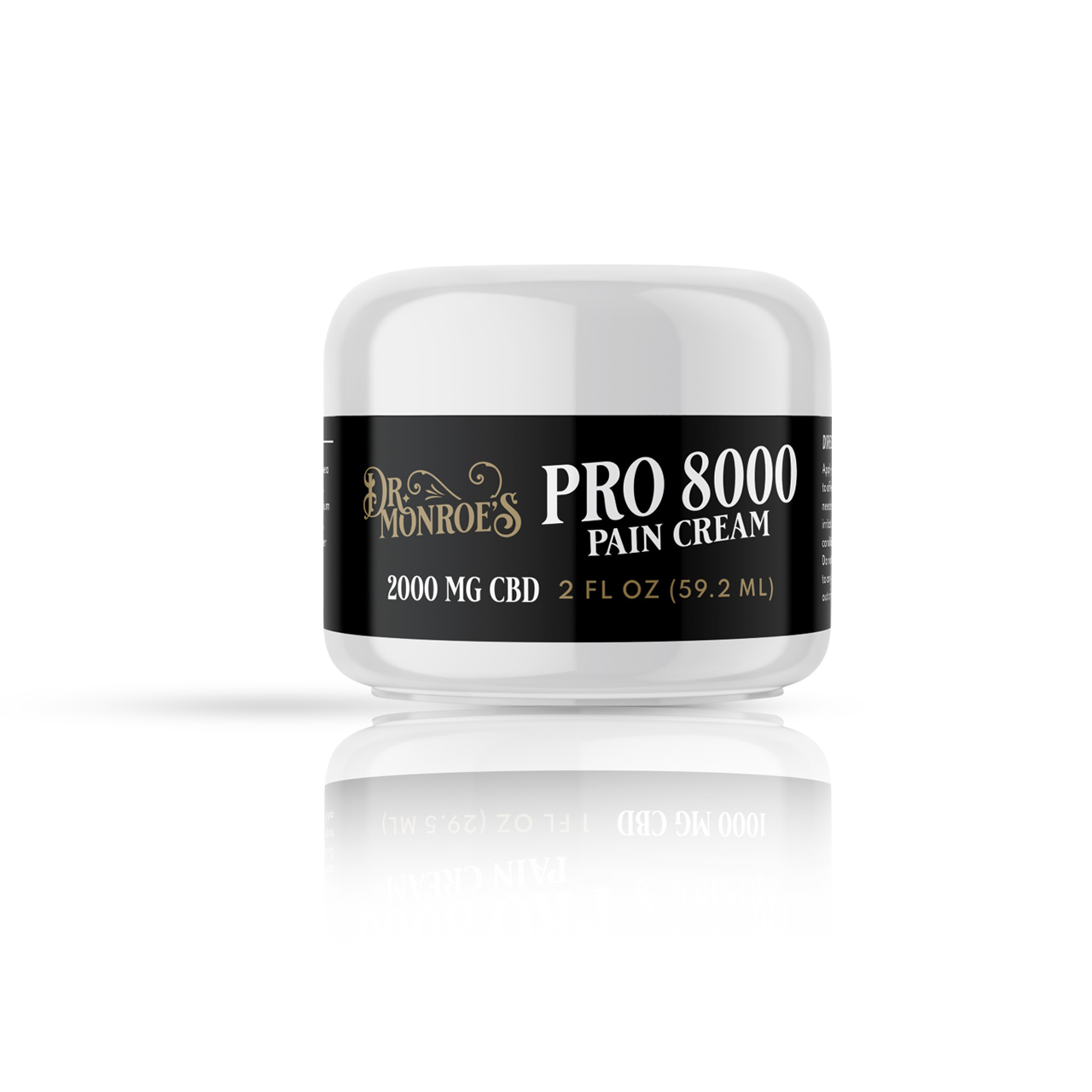 Dr. Monroes Pro 8000 Pain Cream 2oz 2000mg - Dr. Monroe CBD Emporium USA